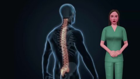 Chiropractor 3d 2d Explainer Videos Whiteboard Stock Footage Video (100 ...