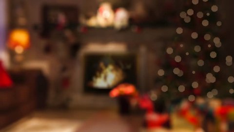 Christmas Scene Tree Gifts Fire Background Stock Photo (Edit Now) 219676024