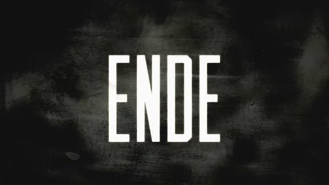 Vintage Animation Text Ende End German Stock Footage Video (100% ...