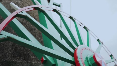 Slow Motion Move Past Old Green Stock Footage Video (100% Royalty-free ...