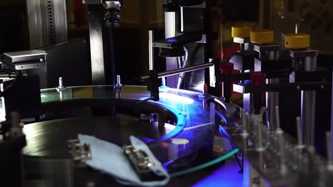 Screw Part Scanner Machine Quality Control Stock Footage Video (100% ...