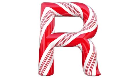 Mint Hard Candy Cane 3d Alphabet Stock Illustration 316258118