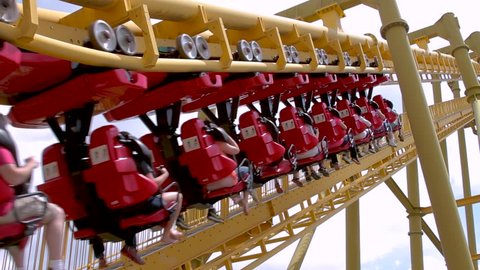 61 Roller coaster climbing Stock Video Footage - 4K and HD Video Clips ...
