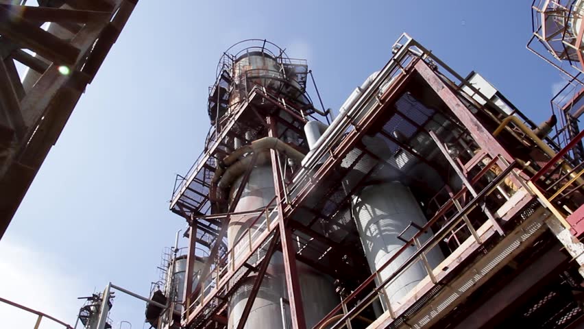 Complex Engineering Constructions at the Stock Footage Video (100% ...