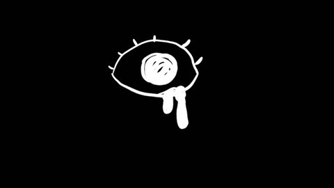 Hand Draw Eye Scribble Animation Stock Footage Video (100% Royalty-free ...
