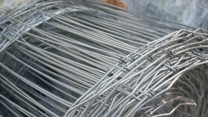 Stack of Wire Rod Steel Stock Footage Video (100% Royalty-free ...