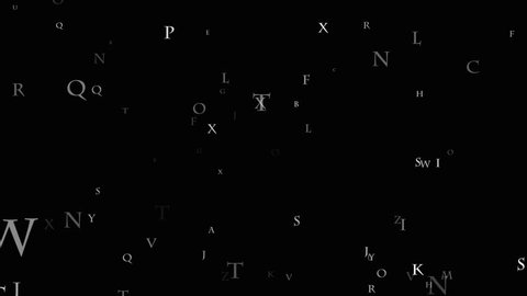 Background Matrices Letters Matrix English Alphabet: video de stock ...