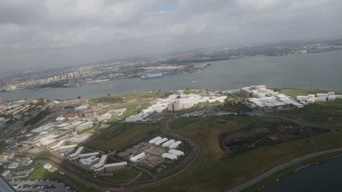 Aerial View Rikers Island Detention Facility Stock Footage Video (100% ...