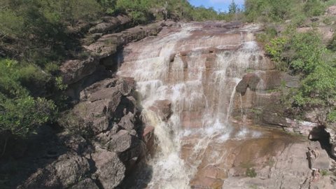 Small Waterfall Edale Peak District National Stock Footage Video (100% ...