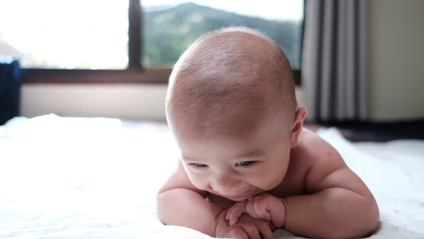 newborn baby experiencing world first time Stock Footage Video (100% ...