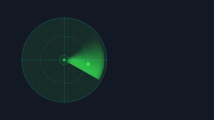 Radar Blip Screen. Abstract Animation. Stock Footage Video (100% ...