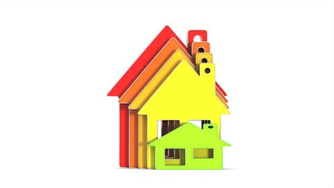 Animated Construction Building Cartoon Block House Stock Footage Video ...