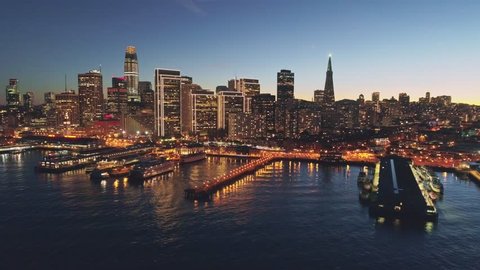 Aerial Panoramic Cityscape View San Francisco Stock Photo 1203469480 ...