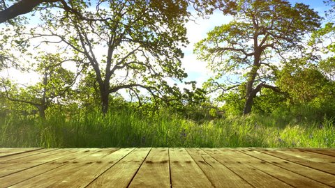 park table wood sunset background wooden Stock Footage Video (100% ...