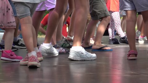 Dancing Kids Feet Dancing On Stage Stock Footage Video (100% Royalty ...