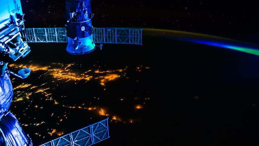 Iss International Space Station - Stock Footage Video (100% Royalty ...