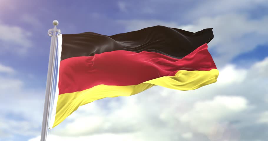 flag german democratic republic east germany Stock Footage Video (100% ...