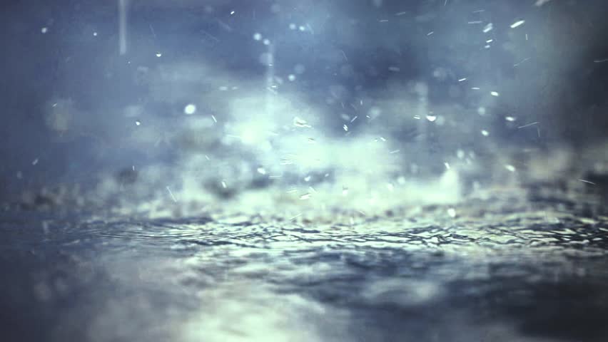 raindrops falling on floor slow motion Stock Footage Video (100% ...