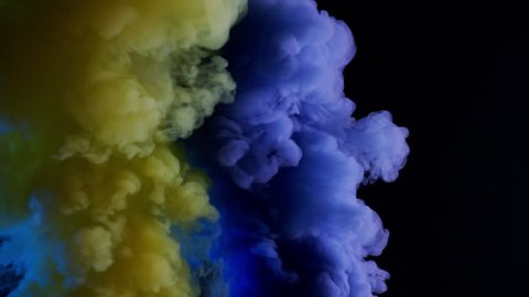 colored smoke explosion on white slow Stock Footage Video (100% Royalty ...