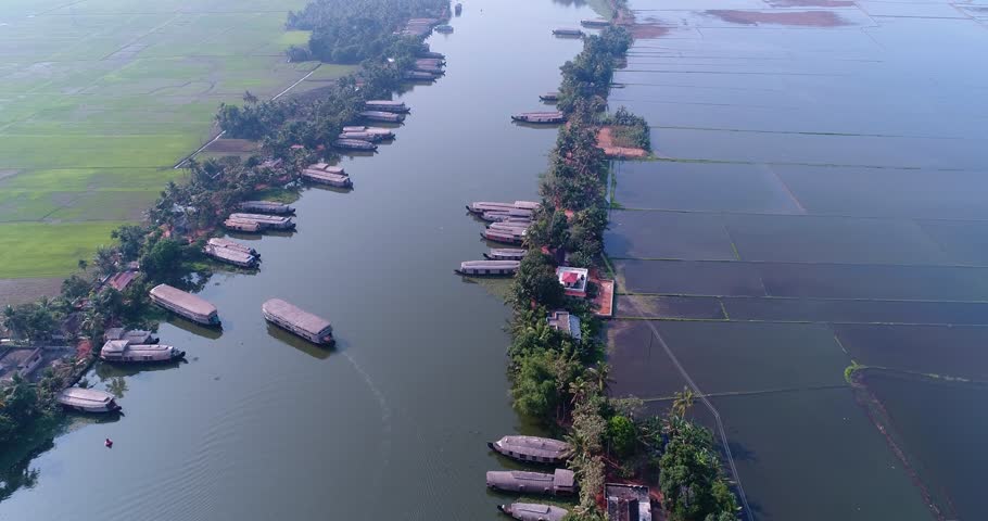 Drone Footage of the Kolloam-kottapuram Stock Footage Video (100% ...