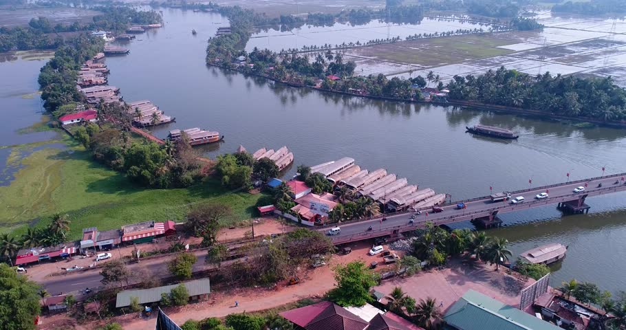 Drone Footage of the Kolloam-kottapuram Stock Footage Video (100% ...