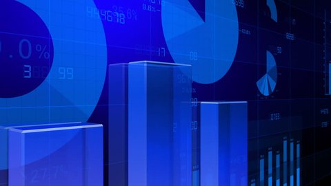 3d animation graphs charts over globe Stock Footage Video (100% Royalty ...