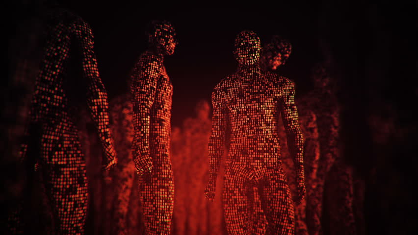 abstract background animation walking running standing Stock Footage ...