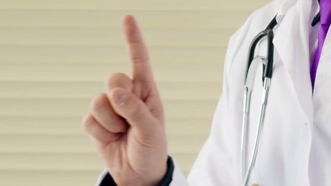 Medical Doctor Make No Sign By Stock Footage Video (100% Royalty-free ...