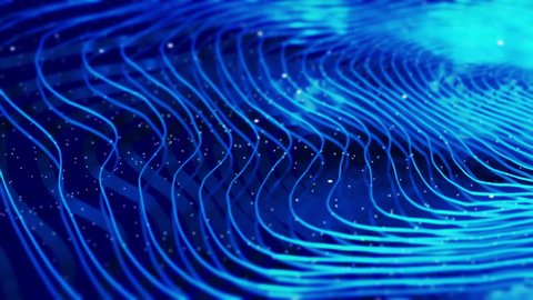 Perfect Spherical Movement Fiber Optic Information Stock Footage Video ...