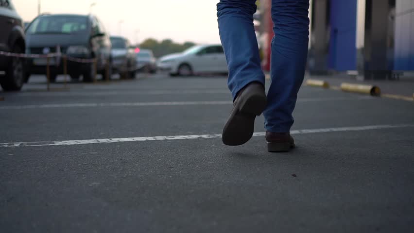 Camera Following Feet Walking. Foot Stock Footage Video (100% Royalty ...