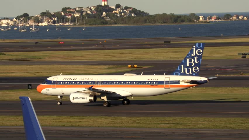 jetblue airways vintage 1960's retro colors Stock Footage Video (100% ...