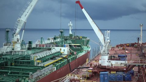 Ship Ship Transfer Cargo Stock Footage Video (100% Royalty-free ...