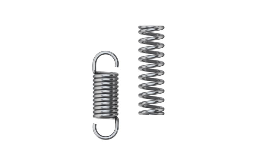 tension compression spring animation seamlessly loopable Stock Footage ...