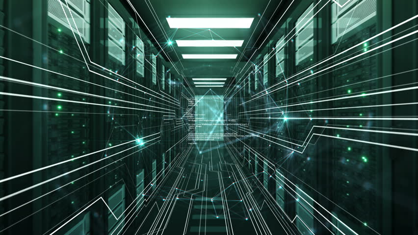 Beautiful Futuristic Network Grid Growing Stock Footage Video (100% ...