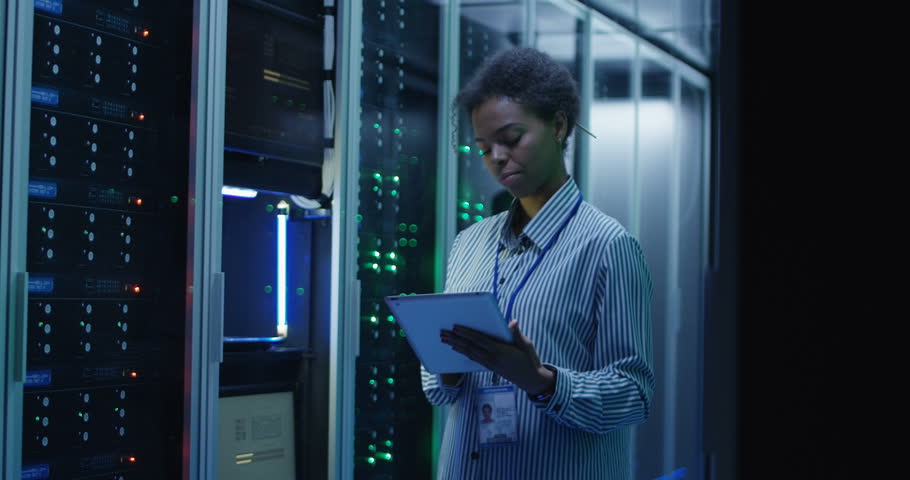 Young Multiethnic Female Government Employee Uses Stock Footage Video ...