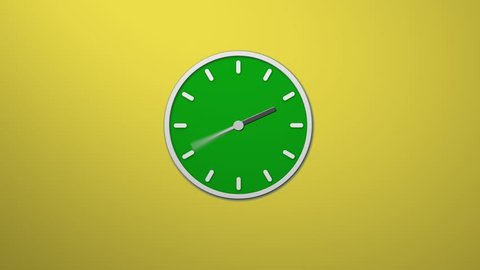 Animated Clock Face Counting Down Digital Stock Footage Video (100% ...
