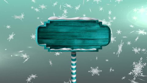 digital animation blue wooden signpost against Stock Footage Video (100 ...