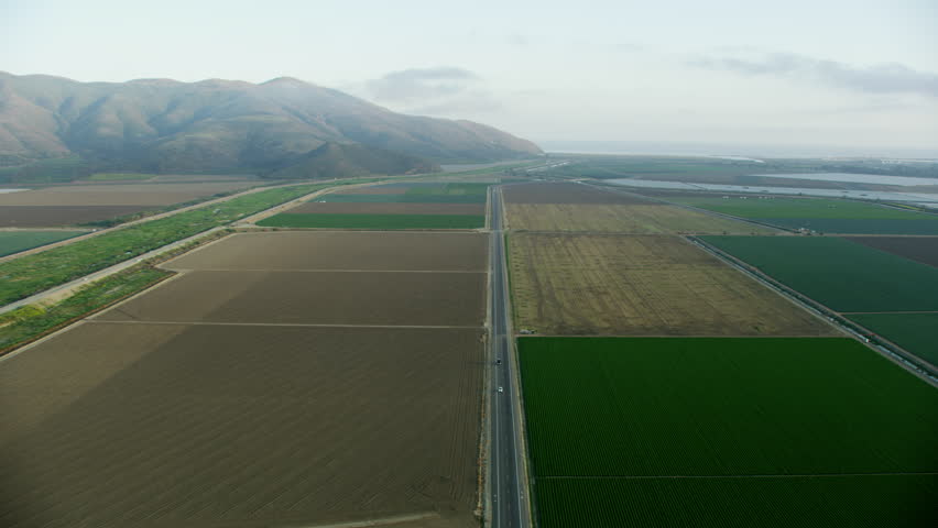 Aerial Coastal View of Crop Stock Footage Video (100% Royalty-free ...