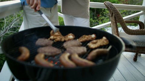 Professional Chef Cooks Flambe Style He Stock Footage Video (100% ...