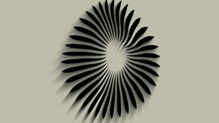 3d video loop abstract black white Stock Footage Video (100% Royalty ...