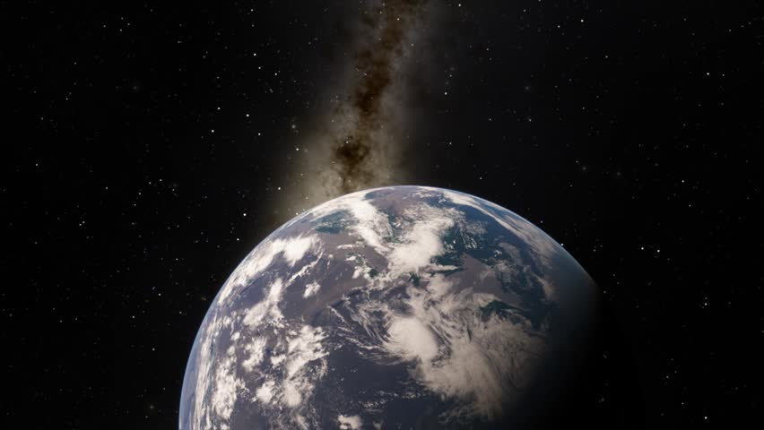 view satellite flying over planet earth Stock Footage Video (100% ...