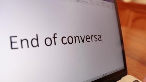 End Conversation Screenshot Stock Footage Video (100% Royalty-free ...