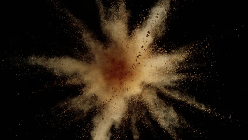 Super Slowmotion Shot White Powder Explosion Stock Footage Video (100% ...