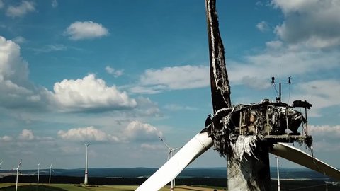 209 Burned wind turbine Stock Video Footage - 4K and HD Video Clips ...