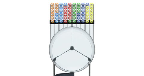 Lottery Machine Lottery Balls Inside Animation Stock Footage Video (100 ...