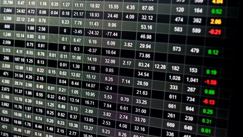 stock market values tableau scrolling down Stock Footage Video (100% ...