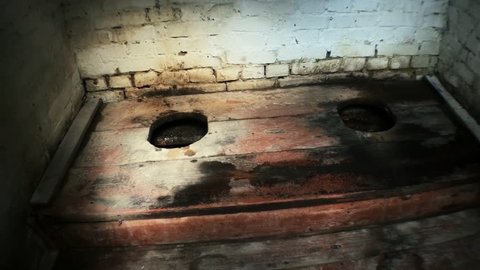 Old Wooden Ukrainian Toilet Village Outside Stock Footage Video (100% ...