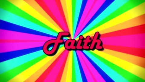 Text Faith Fancy Font Appearing On Stock Footage Video (100% Royalty ...