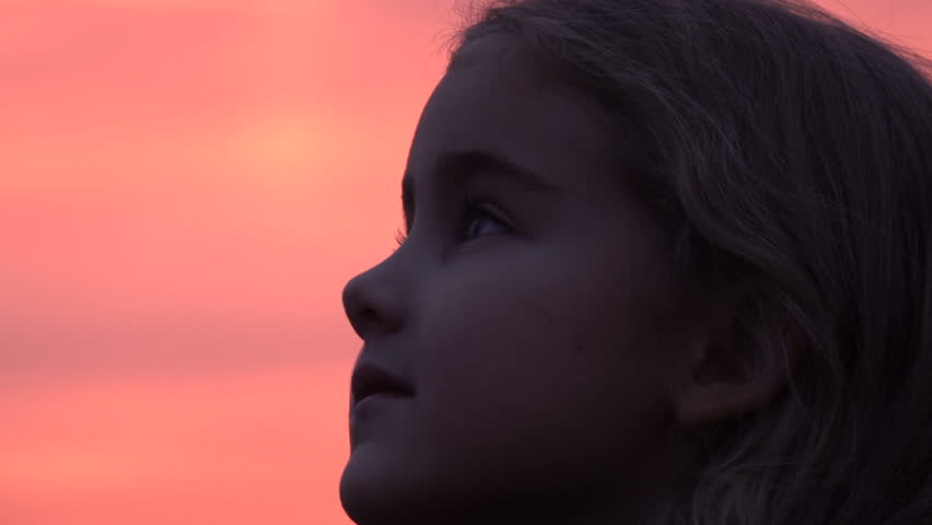 Kid Looking up at the Stock Footage Video (100% Royalty-free ...