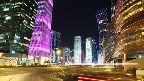 Qatar Doha March 20 2018 8k Stock Footage Video (100% Royalty-free ...